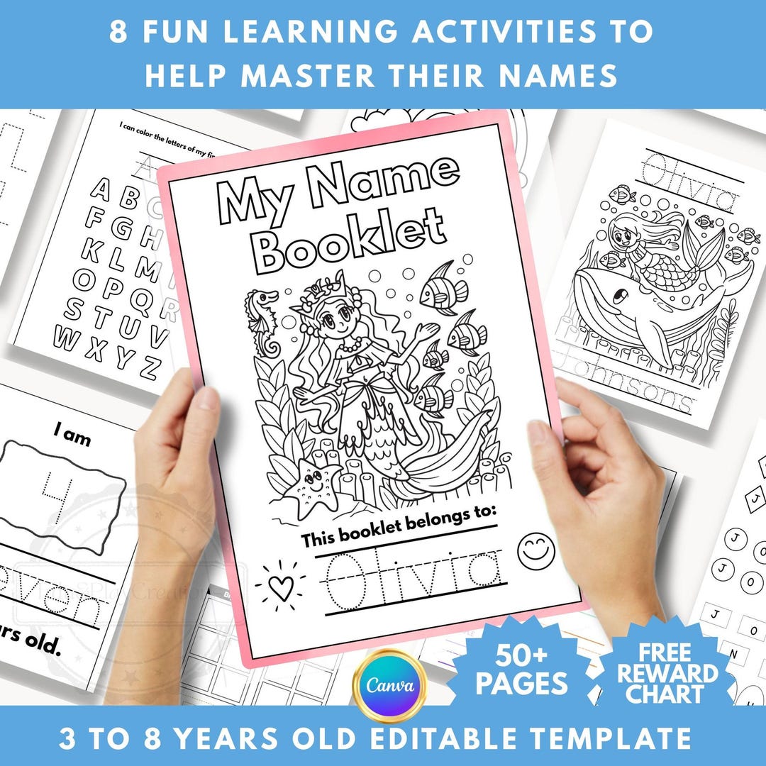 Personalized Name Tracing Workbook: Preschool Learning Activity Toddler ...