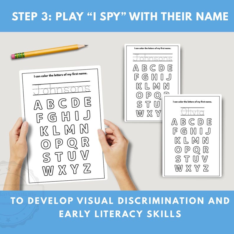 Personalized Name Tracing Workbook: Preschool Learning Activity Toddler ...