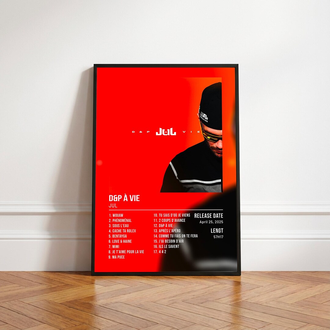 Album Poster D&P by Jul, Rap Posters, Album Cover, Album Wall Art ...