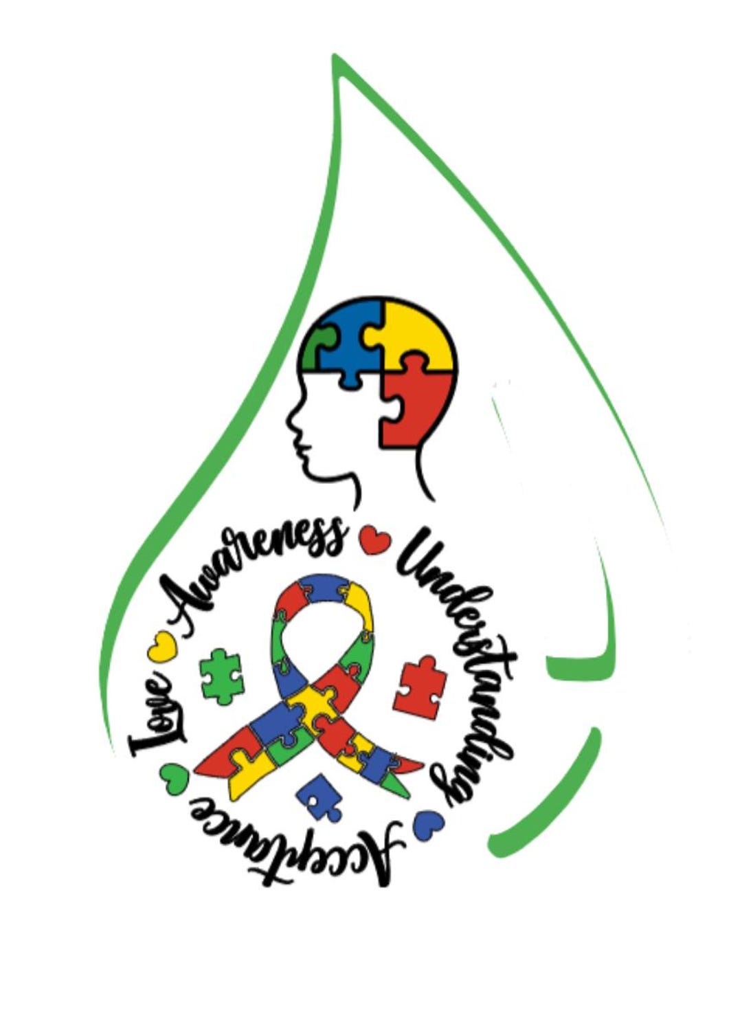 Autism Awareness Teardrop Car Decal - Etsy