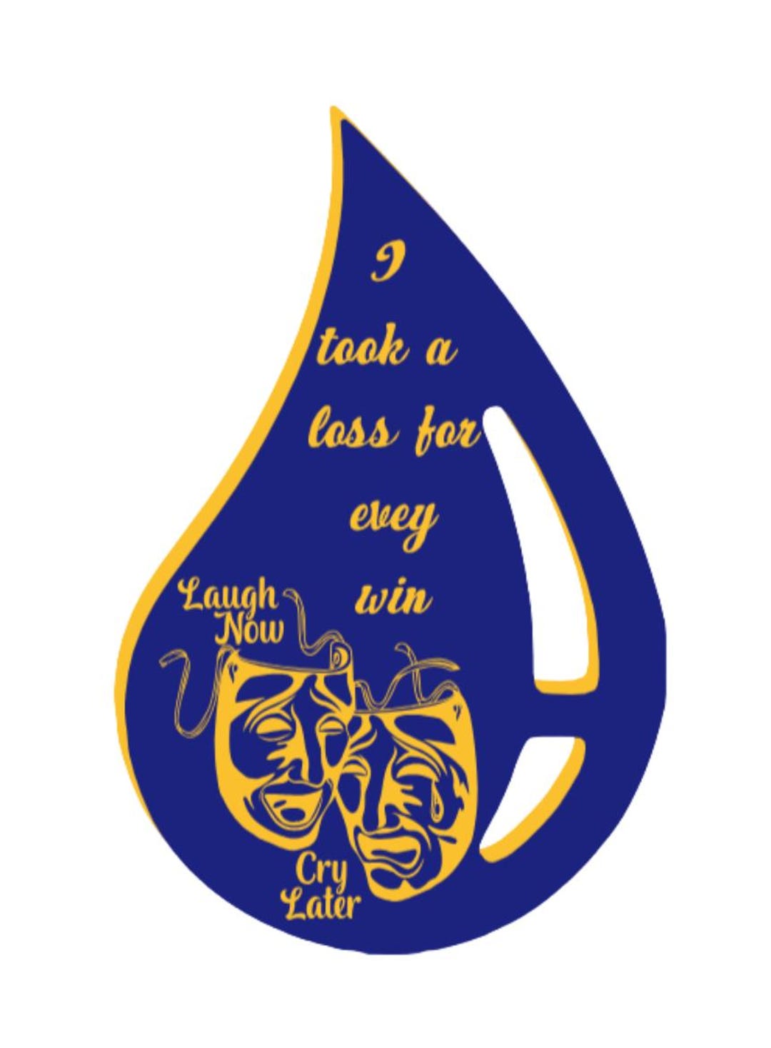 Cry Emotions Car Decal: Laugh Now, Cry Later - Etsy