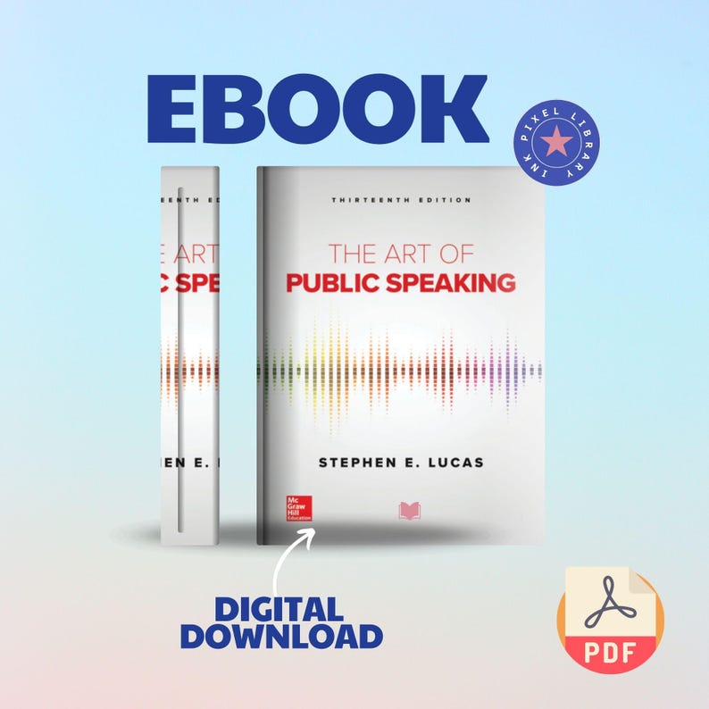 The Art of Public Speaking by Stephen Lucas 13th Edition - Etsy