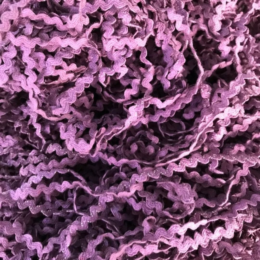 Rick Rack Trim - Grape Fizz - Hand-dyed 100% Cotton 7/32" DMC 327/552 ...