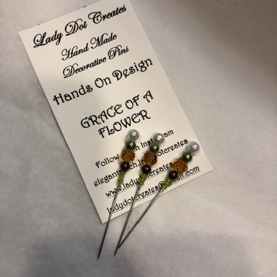 Hands on Design Grace of a Flower 3 Pin Set - Etsy