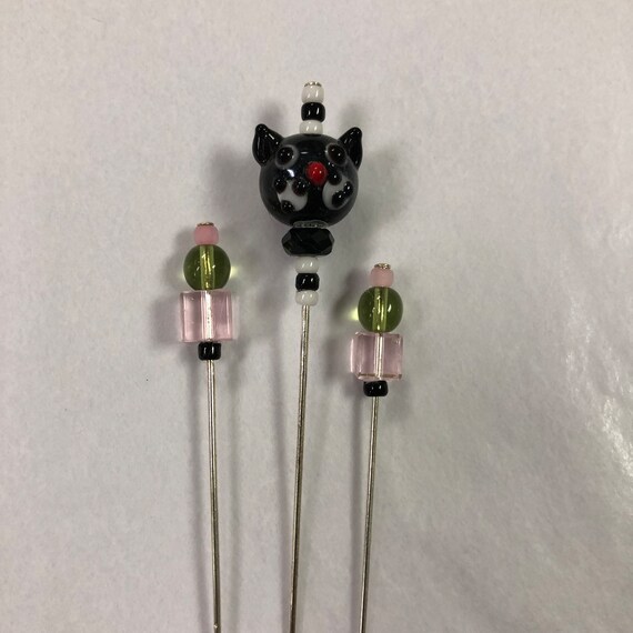 Lampwork Bead Hat Pins for Pin Cushions and Embelishments - Etsy