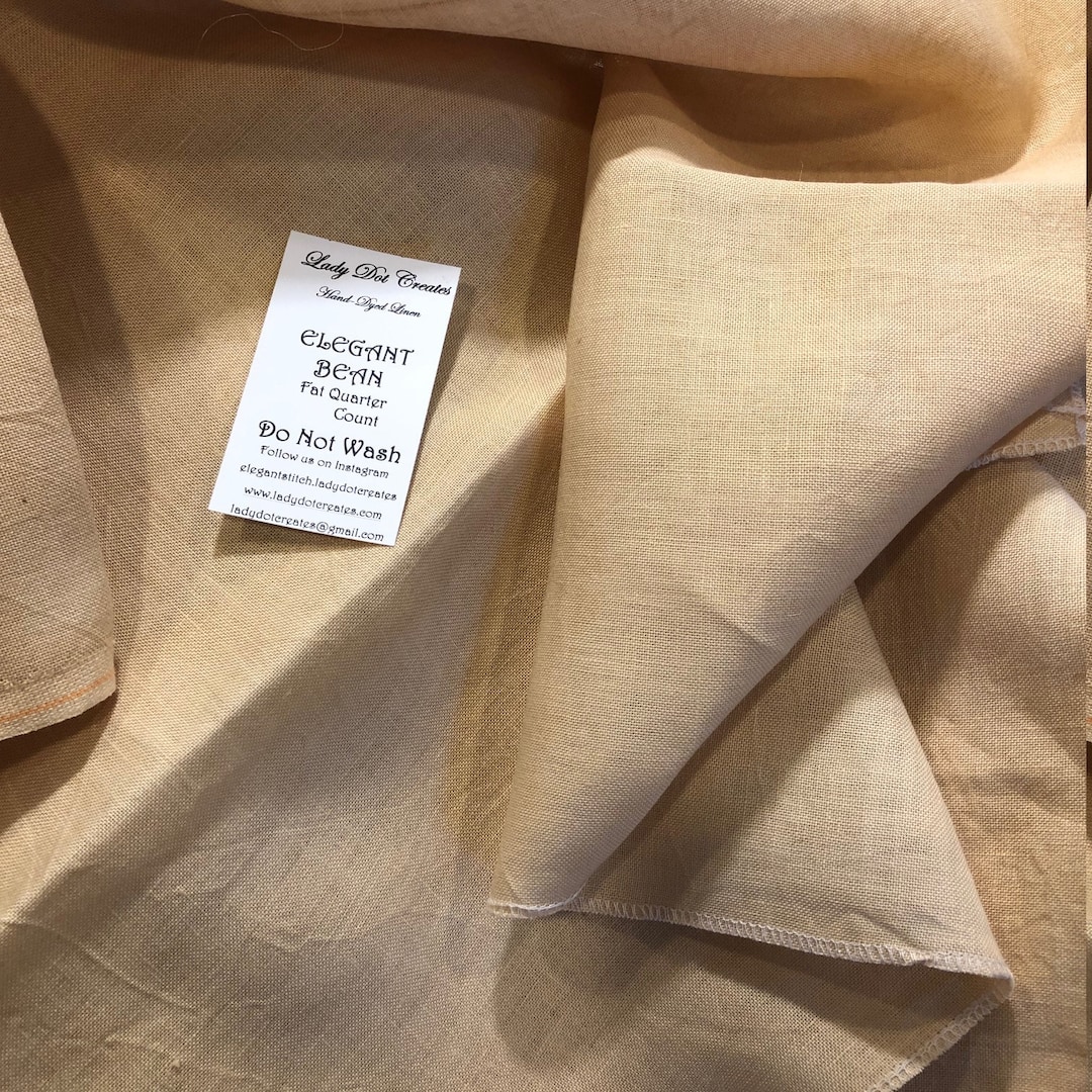 Hand-dyed Elegant Bean Zweigart Linen - 4 Counts - Please Read Full ...