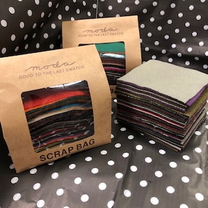 MODA Wool Scrap Bags - Etsy
