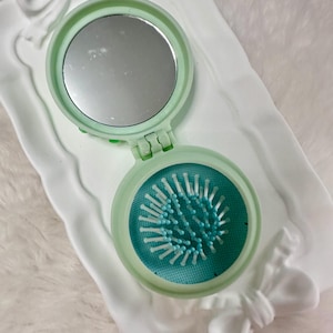 Kawaii Decoden Compact Mirror Comb, Handmade Pastel Charm Mirror - Etsy