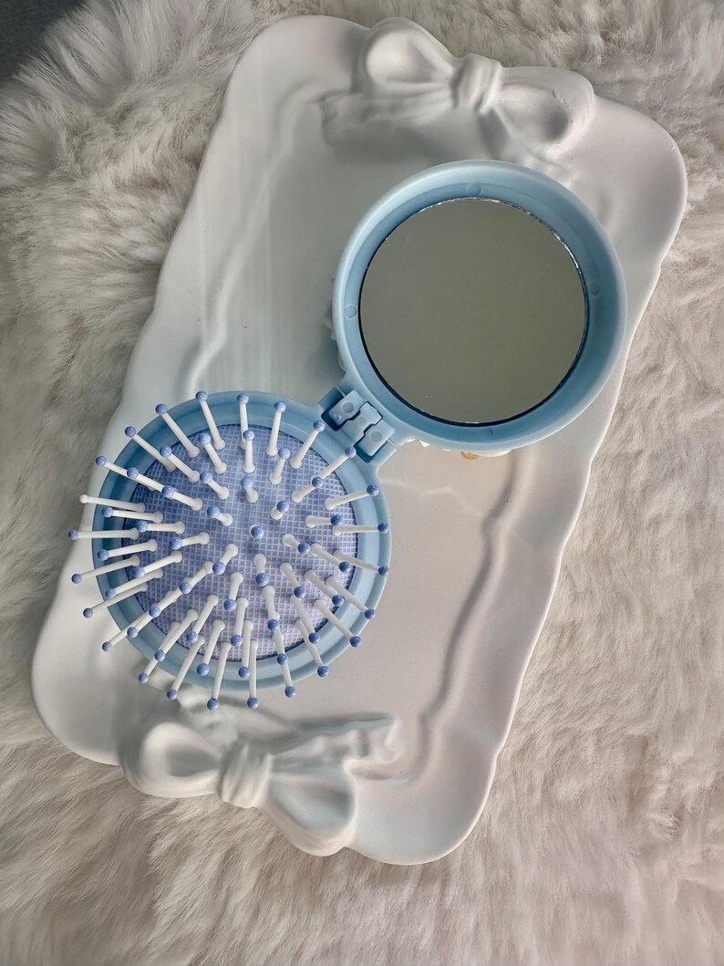 Kawaii Decoden Compact Mirror Comb, Handmade Pastel Charm Mirror - Etsy