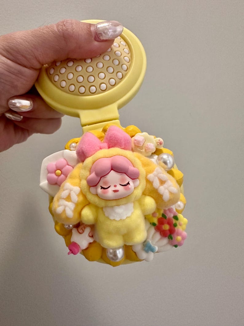 Kawaii Decoden Compact Mirror Comb, Handmade Pastel Charm Mirror - Etsy