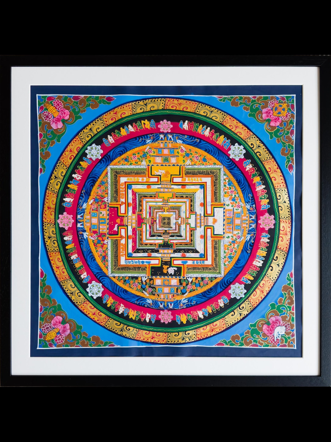Handmade Authentic Mantra Mandala Thangka - Etsy