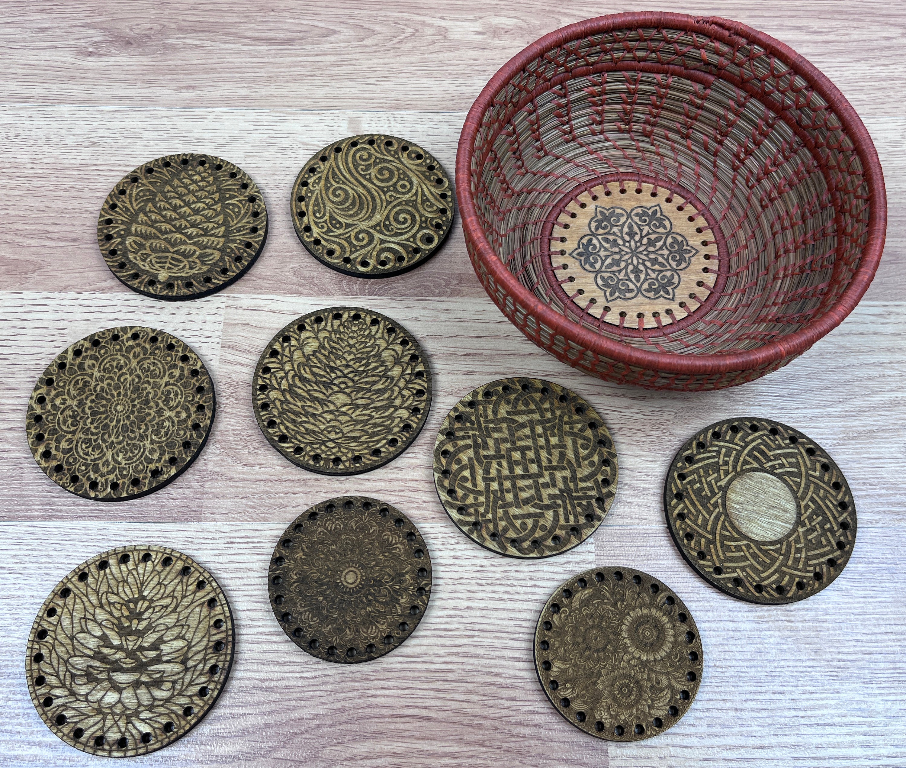 Pine Needle Basket Centers, 33 - Etsy