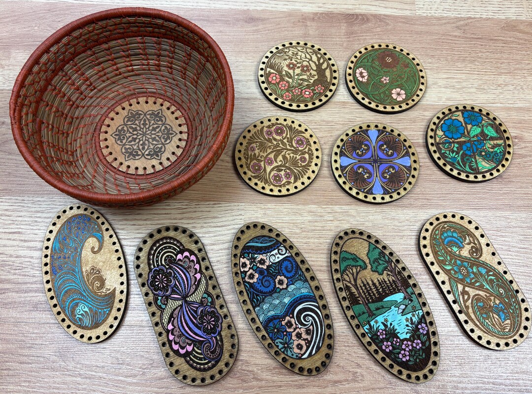 Pine Needle Basket Centers, #126 Rose Collection - Etsy