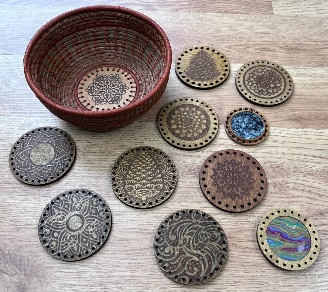 Pine Needle Basket Centers, #27 - Etsy