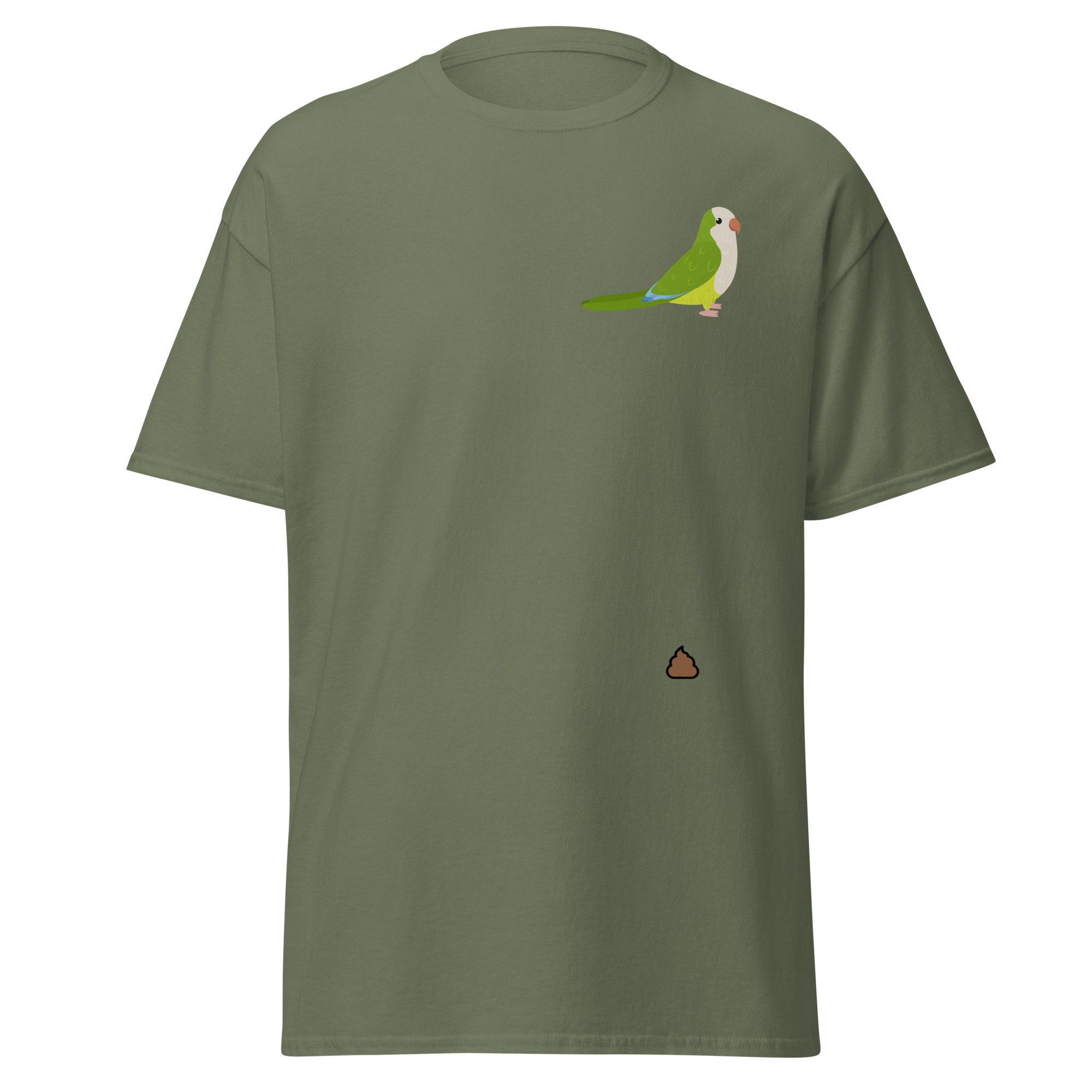 Quaker Parrot Monk Parakeet Poop Shirt Parrot Owner Gift Unisex Mens ...