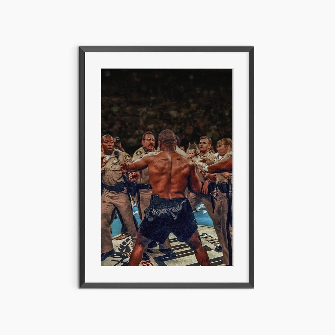 Mike Tyson Fighting With Police Poster, Photography Prints, American ...