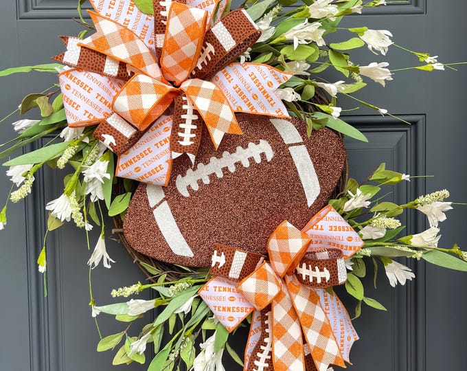 University of Tennessee Wreath/tennessee Football Wreath/ut Gifts ...