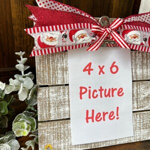 Santa Frame/christmas Frame/christmas Decor/christmas Gifts/picture ...