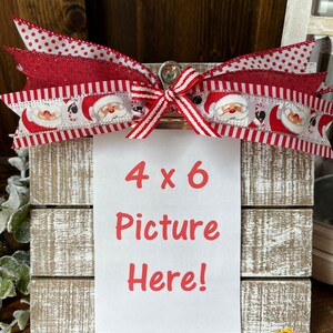 Santa Frame/christmas Frame/christmas Decor/christmas Gifts/picture ...