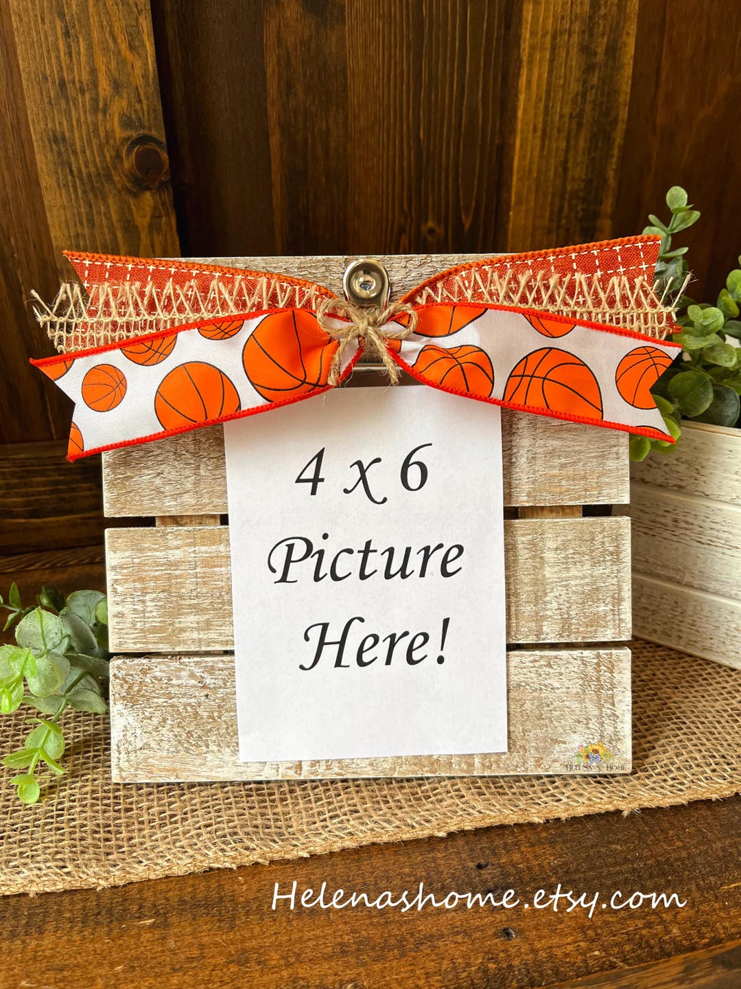 Basketball Picture Frame/basketball Party Decor/4x6 Frame/basketball ...