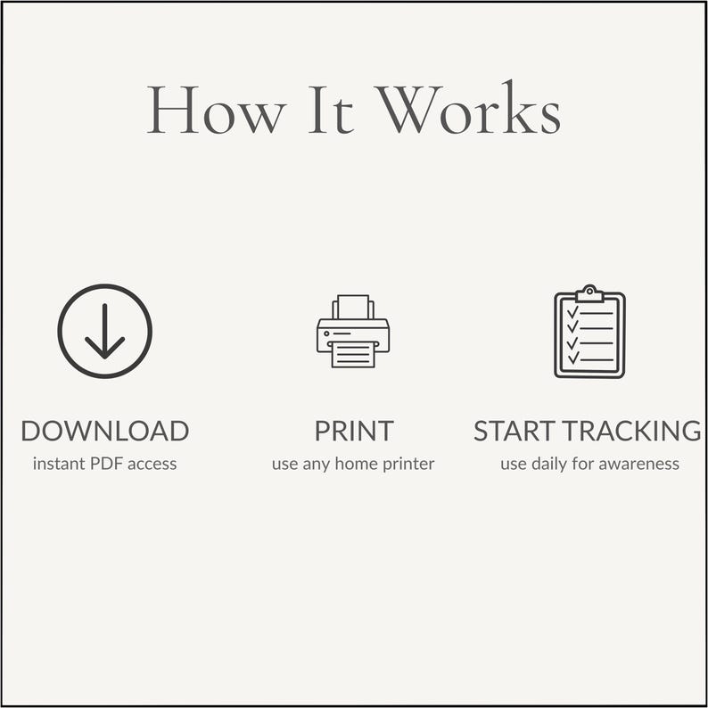 Anxiety Tracker Printable • Mood Tracker PDF • Mental Health Journal ...