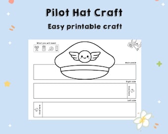Printable Baker Hat Craft – Color, Cut & Wear DIY Paper Hat | Kids ...