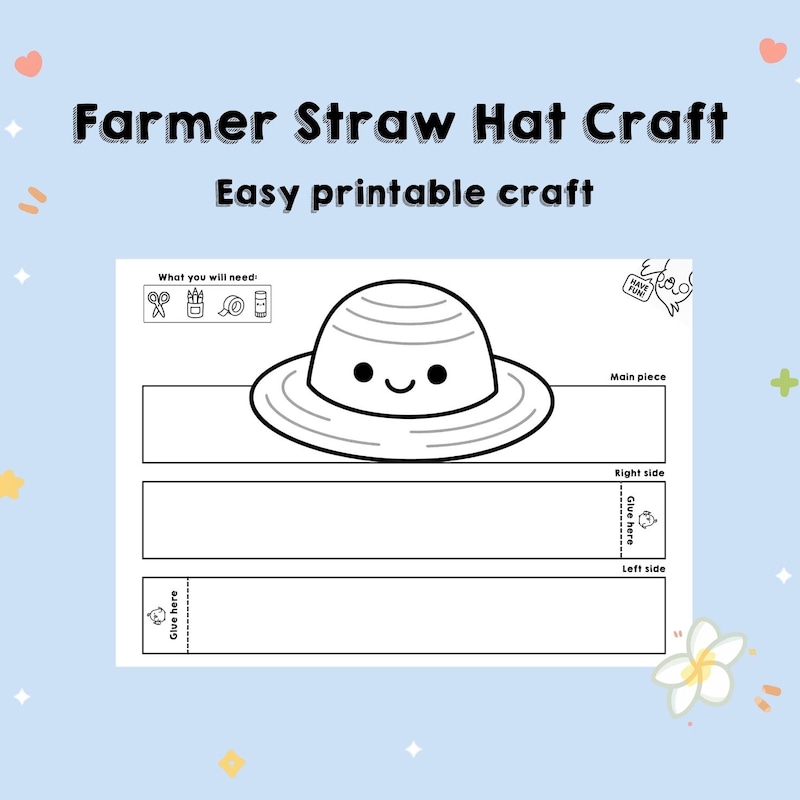 Straw Page Templates - Etsy