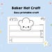Printable Baker Hat Craft – Color, Cut & Wear DIY Paper Hat | Kids ...