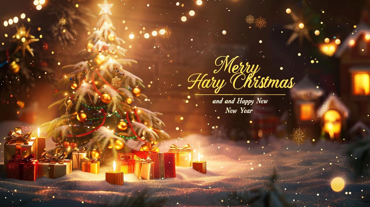 Christmas Email Card | Digital Holiday Greeting | Editable Canva ...