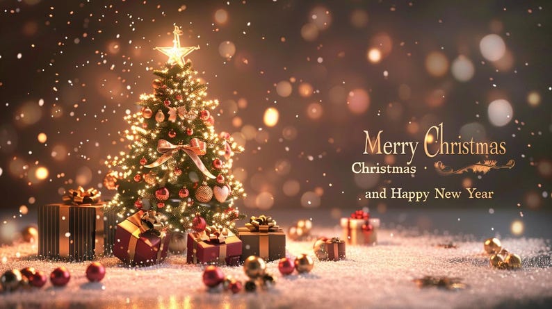 Christmas Email Card | Digital Holiday Greeting | Editable Canva ...