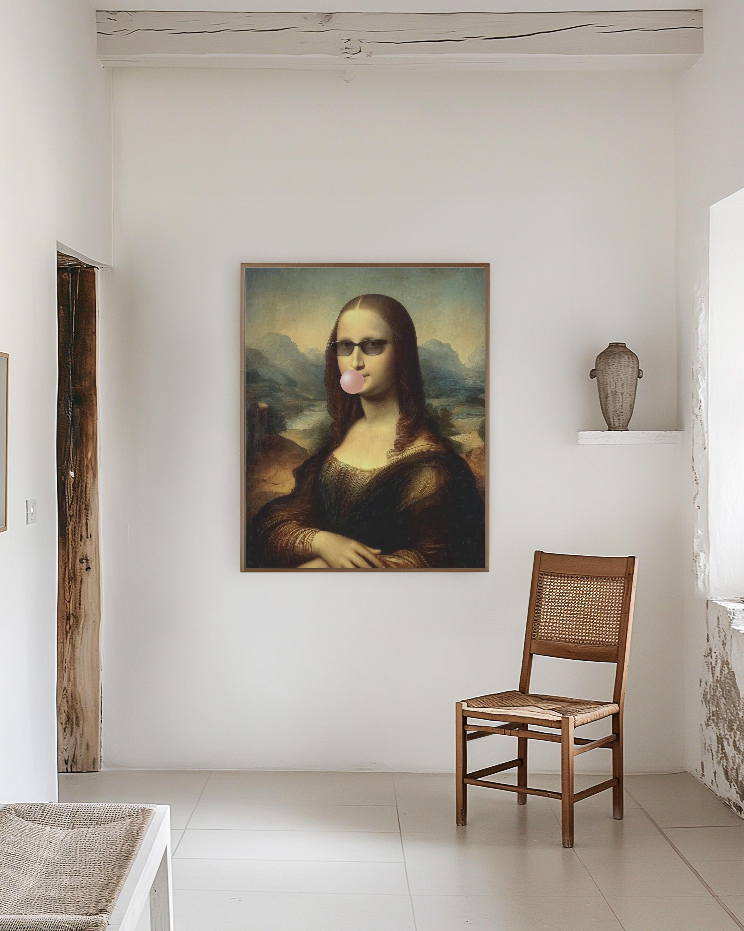 Renaissance Lady Portrait Wall Art Print, Vintage Mona Lisa Inspired ...