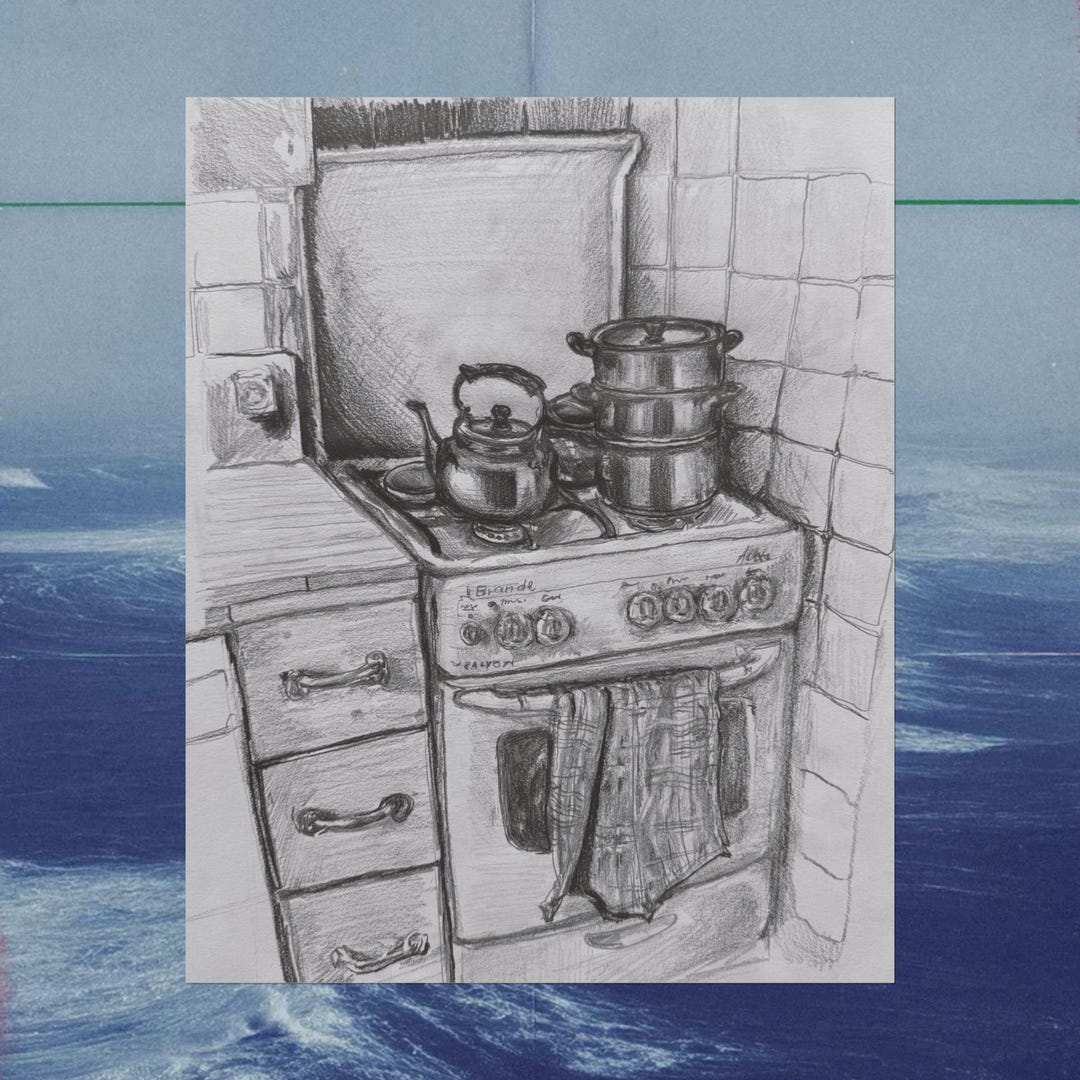 Kitchen Sketchprint | Rolled Posters - Etsy