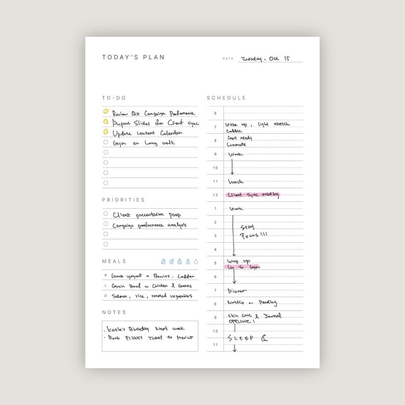 2026 Daily Planner | Minimalist 365 Planner | Printable & iPad Planner ...