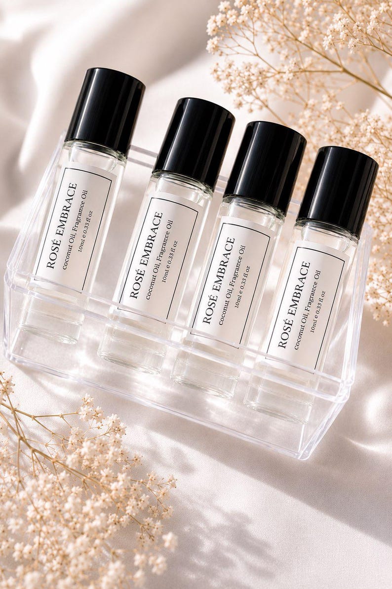 Rosé Embrace Roll on Perfume | Coconut Oil Fragrance, Fruity Floral ...