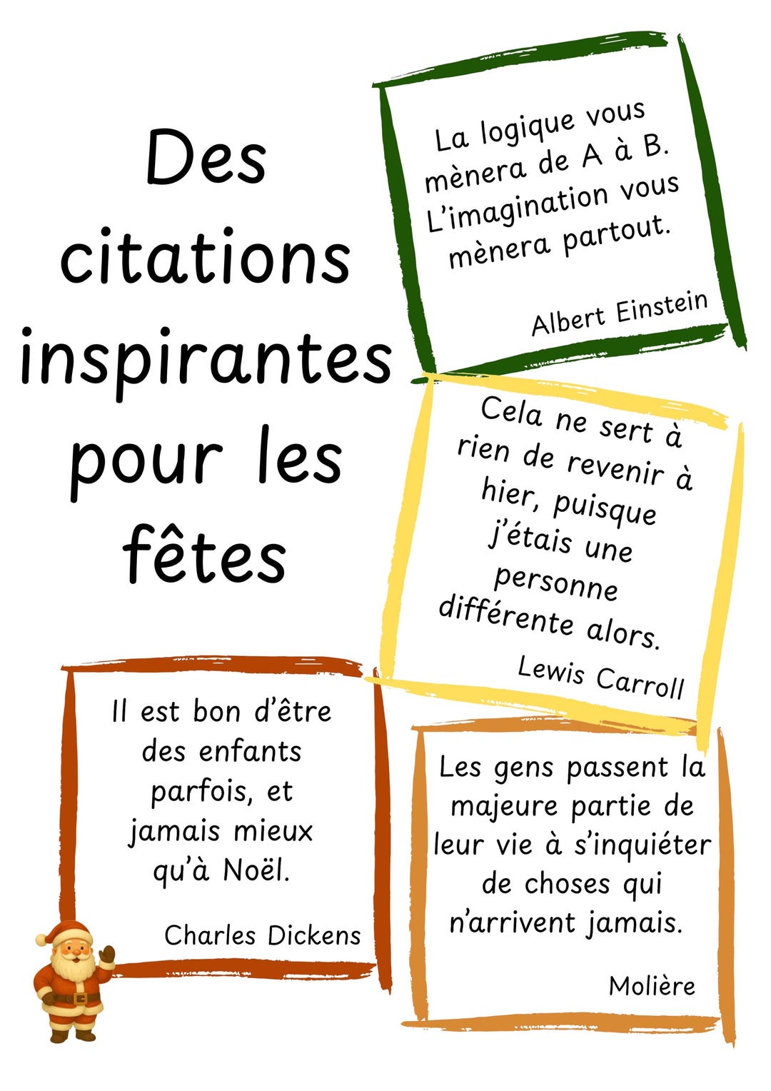 French Inspirational Quote Cards | Printable Affirmations (PDF) - Etsy