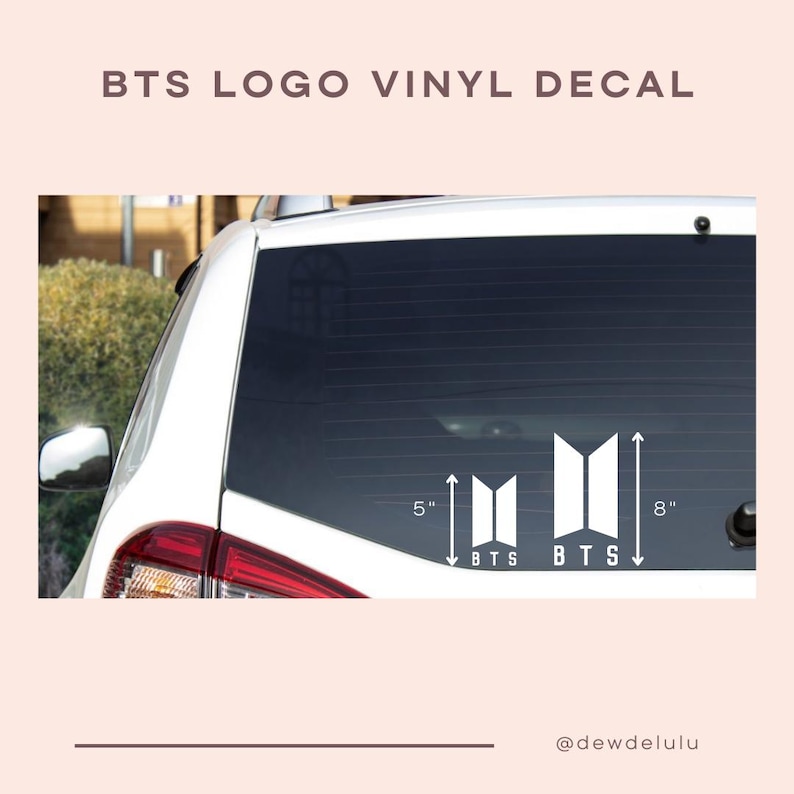 Bangtan Logo Decal | BTS ARMY Gift | K‑pop Vinyl Car Sticker - Etsy