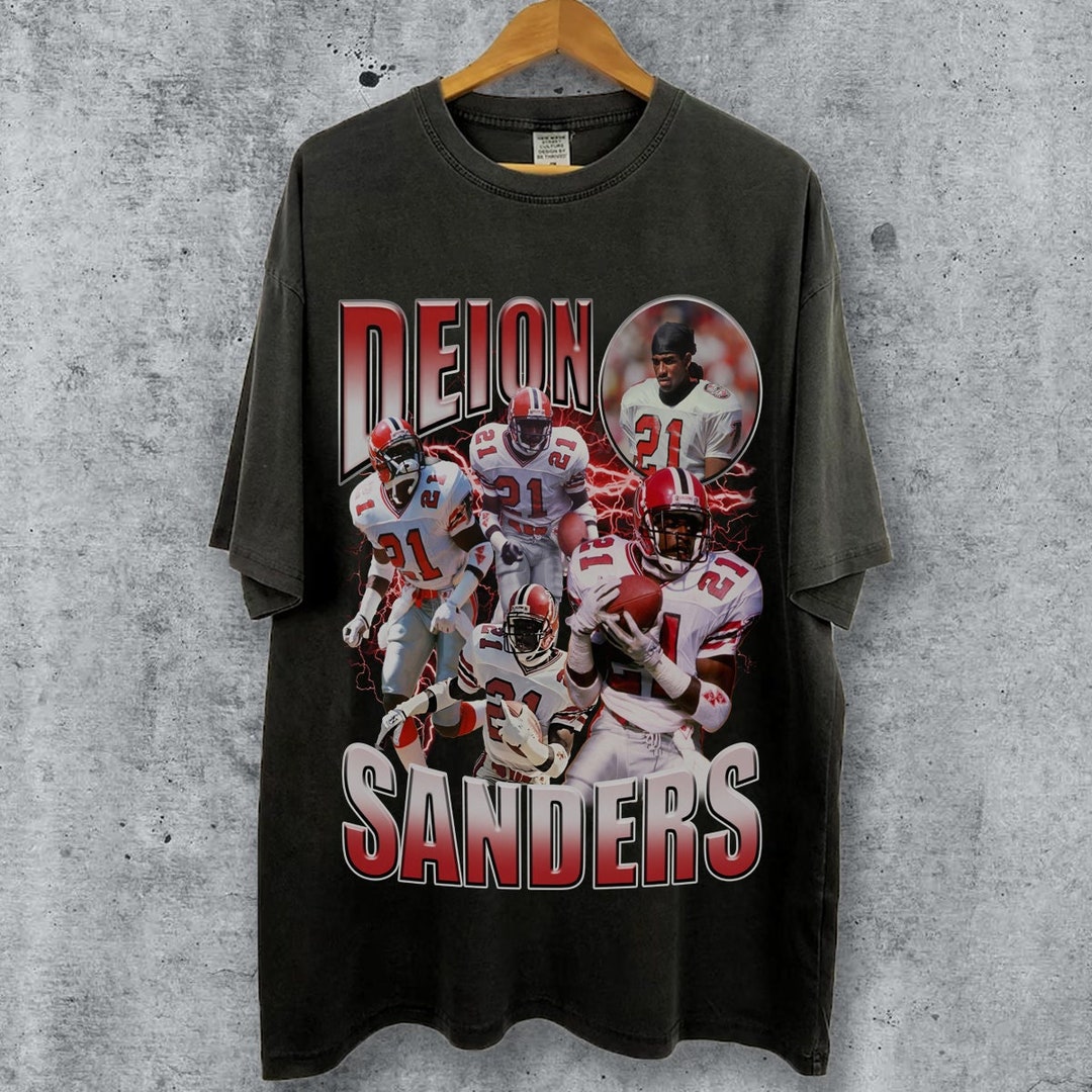 Vintage 90s Graphic Style Deion Sanders T-shirt, Deion Sanders Shirt ...