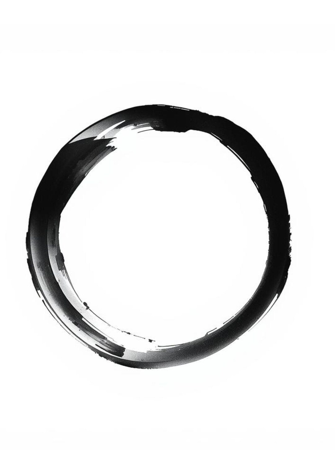 Japanese Zen Enso Wall Art Printable, Minimalist Sumi Ink Circle, Wabi ...