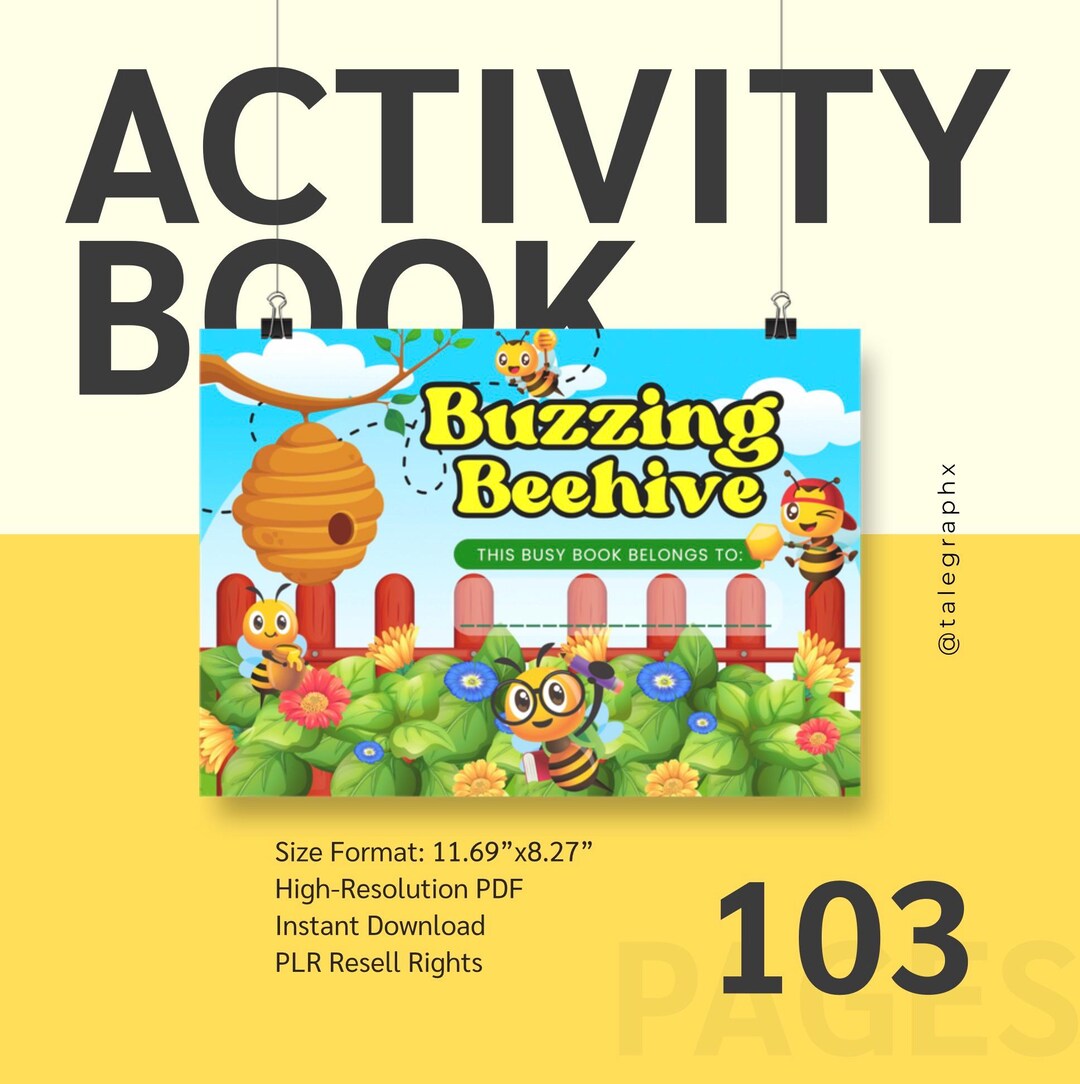 Busy Book: Buzzing Beehive | Interactive Early Learning Activities - Etsy