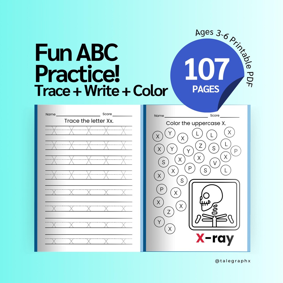 Toddler Alphabet Activities Printable | ABC Letter Tracing, Writing ...