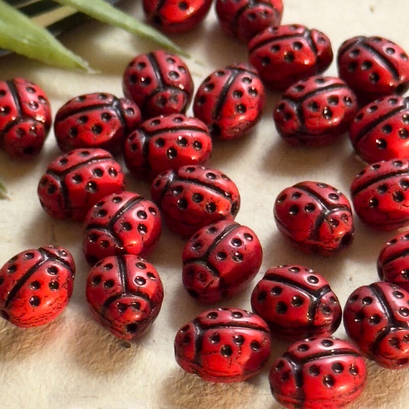 Ladybug Beads - Etsy