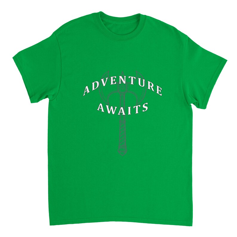 Adventure Awaits Sword Dnd Shirt – D&D Unisex Ladies Mens Tee Dungeons ...