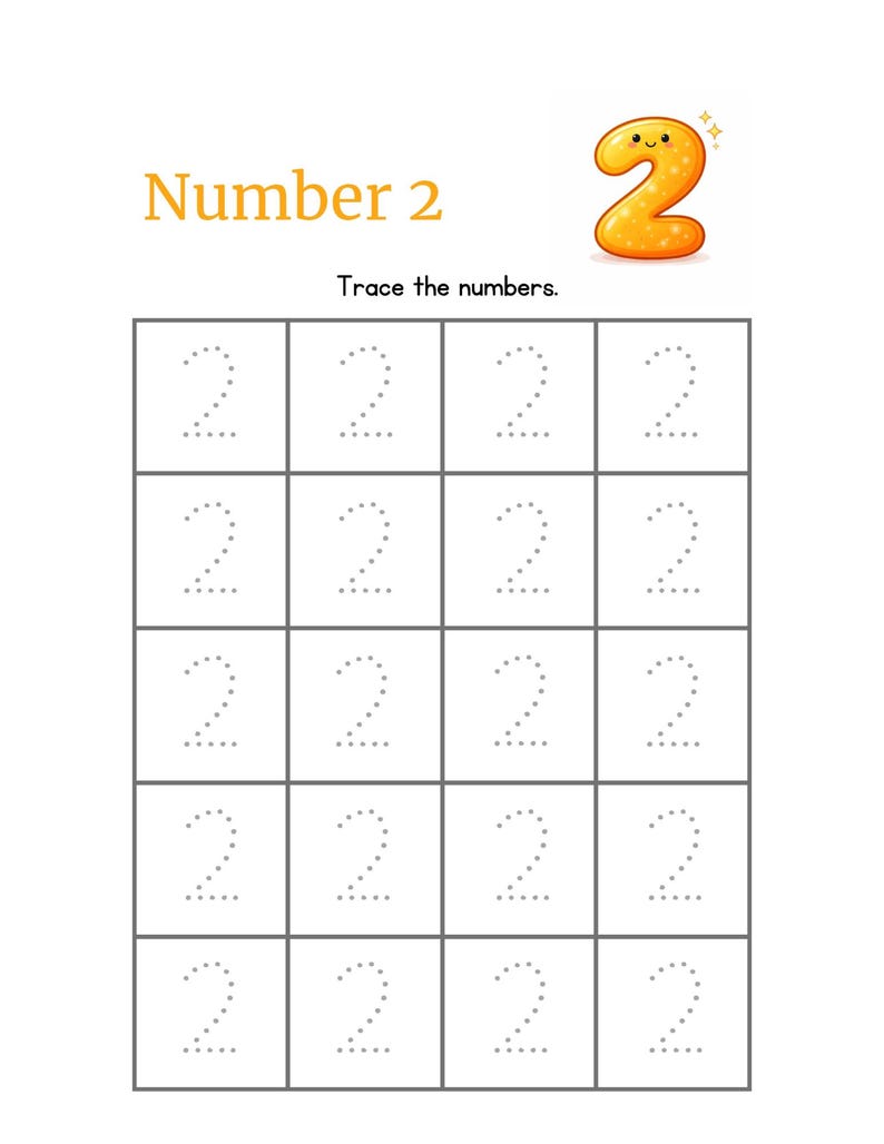 Numbers Tracing 0–20 Printable | Number Handwriting Practice for ...