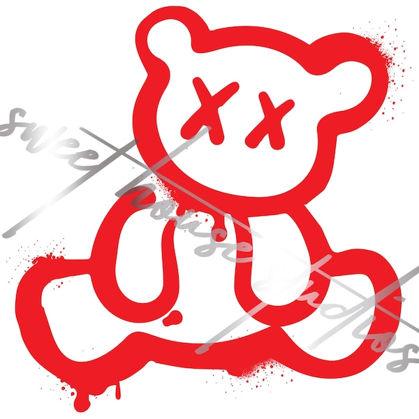 Graffiti Teddy Bear - Etsy