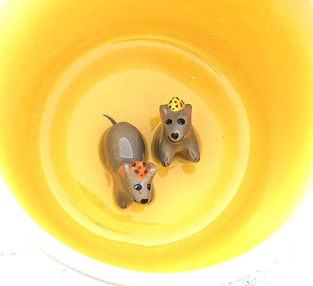 Party Mice Surprise Mug, Tiny Mice Inside Teacup - Etsy