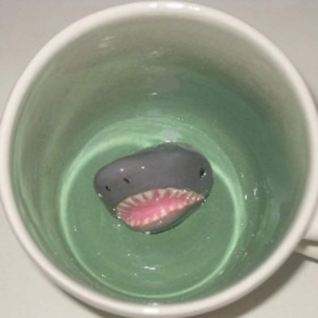Shark Surprise Mug in Stock) Peekaboo Cup, Great White Shark Head ...