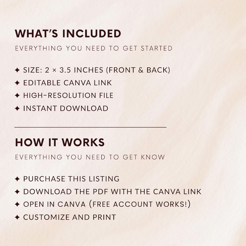 QR Code Review Request Card Template | Small Business Packaging Insert ...