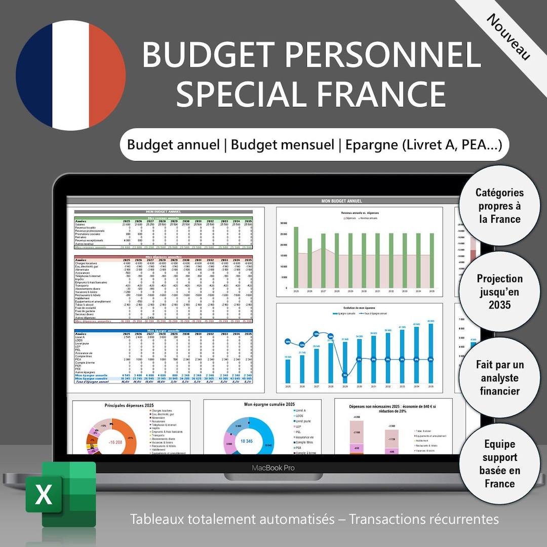 Personal Budget in French (excel) - Etsy