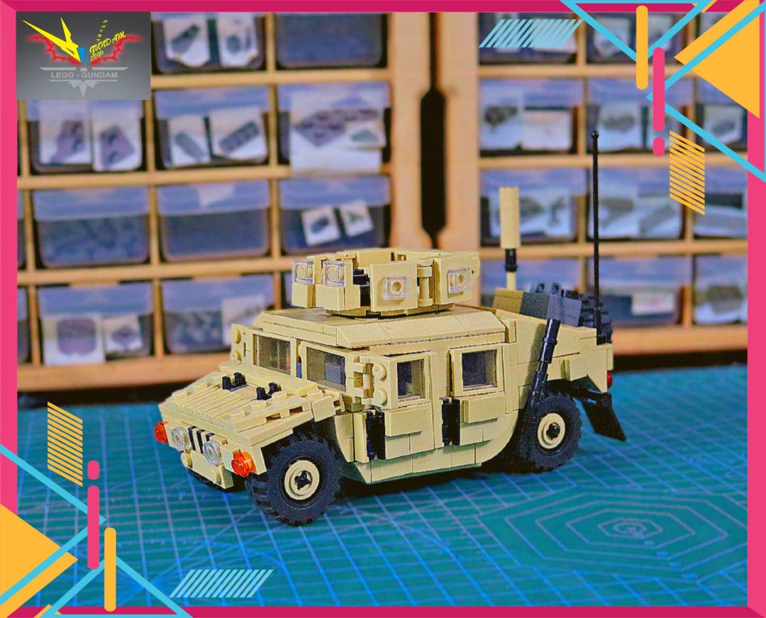 Assembly Toy Non-lego Moc Army Humvee Full Armor - Etsy