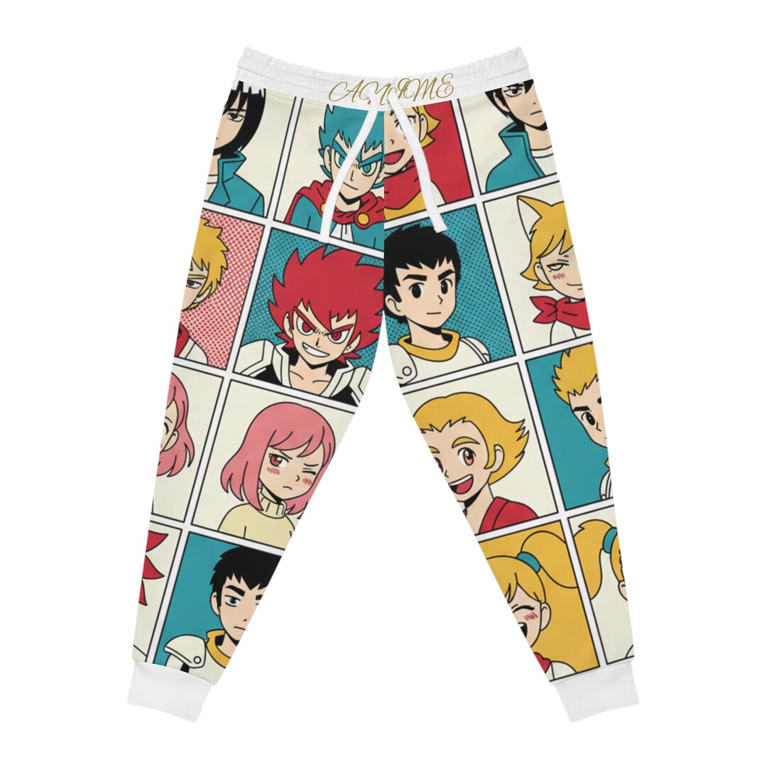 Anime Character Grid Joggers | All-over-print - Etsy